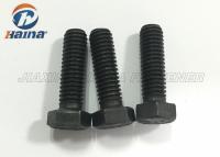 China DIN 933 High Holding Power Full Threaded Rod Hex Head Bolts With Black Surface Treatment for sale