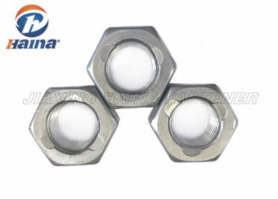 China Grade 2 Plain Three point Top Hex Lock Nuts 3/8-24 9/16-18 Plain Finish for sale