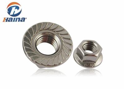 China Stainless SS304 SS316 Hex Head Nuts DIN6923 ISO 7063 Pipeline Connection for sale