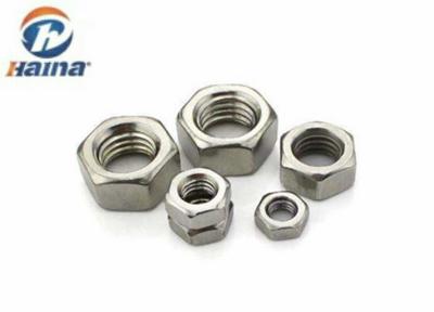 China DIN934 Hex head nut Stainless Steel SS304 A2-70 Plain Color M6 Metric Thread for sale