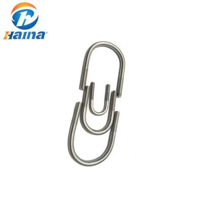 China DIN3570 A4-80 SS316 SS304 Plain Color U Bolt and Nut for Industry Construction for sale