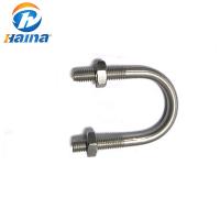 China 316L Square U DIN3570 A2 -70 Stainless steel U Bolts With hex Nut for sale