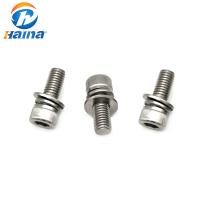 China Stainless Steel 304 316 Combine Machine hex Head socket Screw with washer for sale