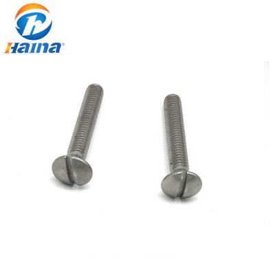 China SS304 SS316 316L Slotted Socket Stainless Steel Metric Machine Screws for sale
