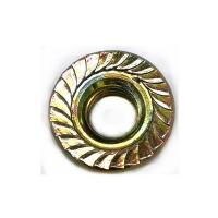 China 8 Grade Carbon Steel Color Zinc Plated Hex Head Nuts With Flange , Free Sample for sale