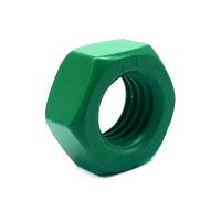 China A4 - 80 4.8 / 8.8 Gread Hex Head Nuts Carbon Steel Green PTFE Coated for sale