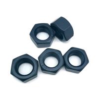 China 8 Grade Carbon Steel Black PTFE Coated Hex Head Nuts For OEM Service for sale