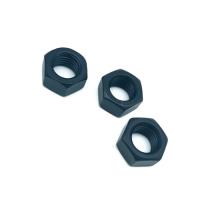 China Stainless Steel Ss304 Low Profile Hex Nut Black PTFE Coated For Industry for sale