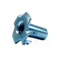 China 4.8 / 8.8 Gread Carbon Steel Galvanized / HDG T Nut Four Claw Nut DIN1624 for sale