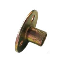 China Yellow Zinc Plated Round Base M10 T Type Tee Nut With 3 Hole Round Base for sale
