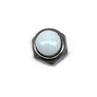 China OEM Stainless Steel Nuts SS304 / 316 Hexagon Domed White Nylon Cap Nuts for sale