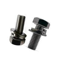 China A2 A4 Fasteners  Phillips Drive Hex Head Machine Screws With Washer for sale