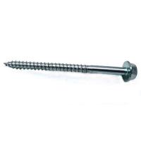 China Ss304 / 316 Stainless Self Tapping Screws Hex Flange Head White Zinc Plated for sale
