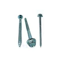 China Blue White Zinc Plated Hex Head Screw With Flange for sale