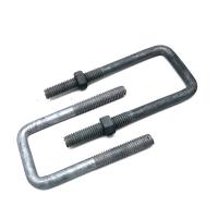 China Electric Tower carbon steel HDG DIN3570  U shape Bolts and Nuts for sale
