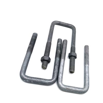 China DIN3570 Standard High Strength HDG Carbon Steel U Shape Bolt and nut for sale