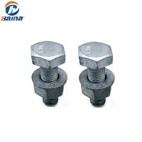 China DIN931 / DIN933 Heavy Hex Head Bolts For Electric Power Tower for sale
