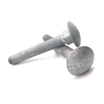 China Hot Dip Galvanized Electric Power Round Head Square Neck carriage bolt for sale