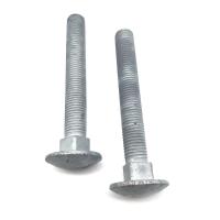 China Hot Dip Galvanized Electric Power Round Head Square Neck carriage bolt for sale