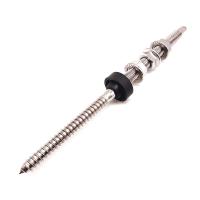 China SS304 M10 200mm 250mm Hanger Bolts With 3 Flange Nuts for sale