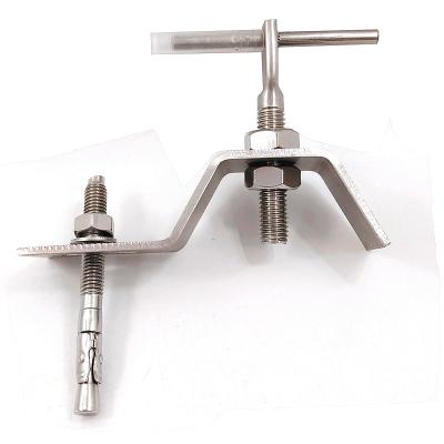 China Stainless Steel SS304 SS316 Plain Curtain Wall Stone Cladding Soffit Anchor for sale