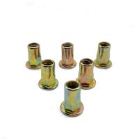 China Aluminium  Pre Bulbed Flat Head ASTM A36 Carbon Steel 4.8 5.8 Hex Rivet Nut for sale