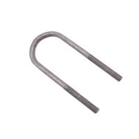 China Zinc Plated Two Arms Threaded Bent Wire M12 Carbon Steel U Shaped Bolt for sale