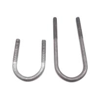 China Zinc Plated Two Arms Threaded Bent Wire M12 Carbon Steel U Shaped Bolt for sale