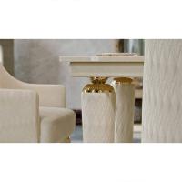 China Marble Rectangle White Solid Wood Frame Dining Table Luxury Home Furniture for sale