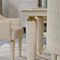 China Marble Rectangle White Solid Wood Frame Dining Table Luxury Home Furniture for sale