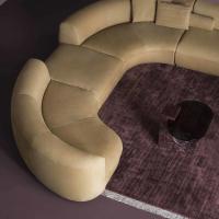 China Rebound Sponge Modern Living Room Furniture Couch U Shaped Sectional Corner Sleeper Sofa for sale