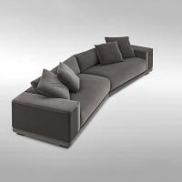 China Luxury Leather Living Room Furniture Italian Fabric Sectional Sofa Set for sale
