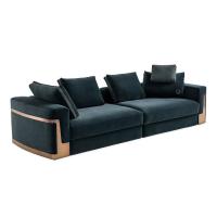 China Luxury Solid Wood Frame Matte Fabric Living Room Sofa For Home Furniture for sale