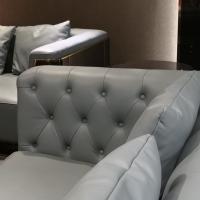 China Italian Luxury Living Room Furniture Sets Matted Leather Comfortable Sofa for sale