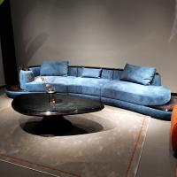 China Contemporary Modern Living Room Sofa High Ending Canap Velours Customized Material for sale