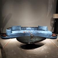 China Contemporary Modern Living Room Sofa High Ending Canap Velours Customized Material for sale