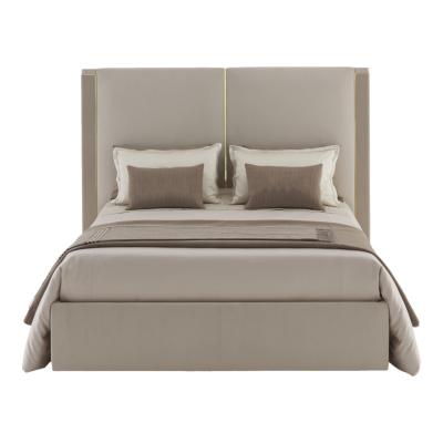 China Big Headboard Upholstered Modern Bedroom Furniture Sets Home King Size for sale