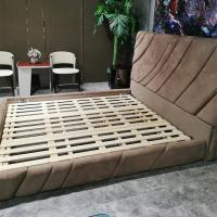 China Pine Matted Leather Luxury Beauty Bed Solid Wood Frame Queen Beds For Bedroom for sale