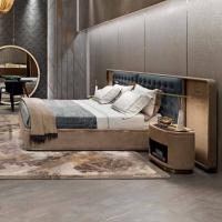 China Luxury Modern Bedroom Furniture Sets Comfortable High Density Composite Sponge Bed for sale