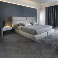 China Upholstered Deluxe Double King Size Bed Modern Luxury Bedroom Furniture for sale