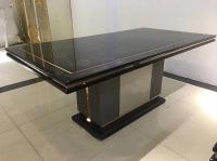 China Home Furniture Luxury Design Dining Table Burl Veneer Tabletop for sale