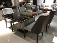 China Home Furniture Luxury Design Dining Table Burl Veneer Tabletop for sale