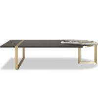China Rectangle Modern Artificial Marble Dining Table Italy Style Furniture Luxury Design for sale