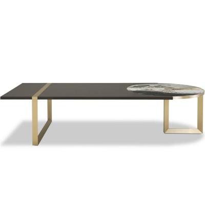 China Rectangle Modern Artificial Marble Dining Table Italy Style Furniture Luxury Design for sale