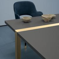 China Rectangle Modern Artificial Marble Dining Table Italy Style Furniture Luxury Design for sale