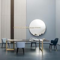 China Rectangle Modern Artificial Marble Dining Table Italy Style Furniture Luxury Design for sale