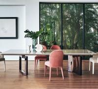 China Stainless Steel Foot Modern Marble Table Top Table Dining Room Furniture for sale