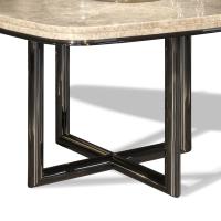China Home Artificial Marble Table Top Table Luxury Stainless Steel Cross Foot for sale