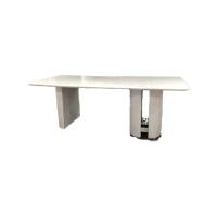 China Modern Restaurant Rectangle Marble Top Table Luxury Dining Room Furniture for sale