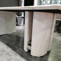 China Modern Restaurant Rectangle Marble Top Table Luxury Dining Room Furniture for sale